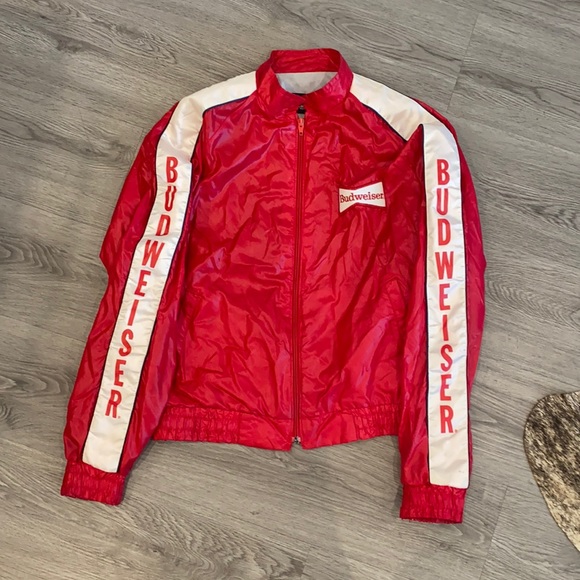 Budweiser | Jackets & Coats | Vintage Novelty Budweiser Members Jacket ...